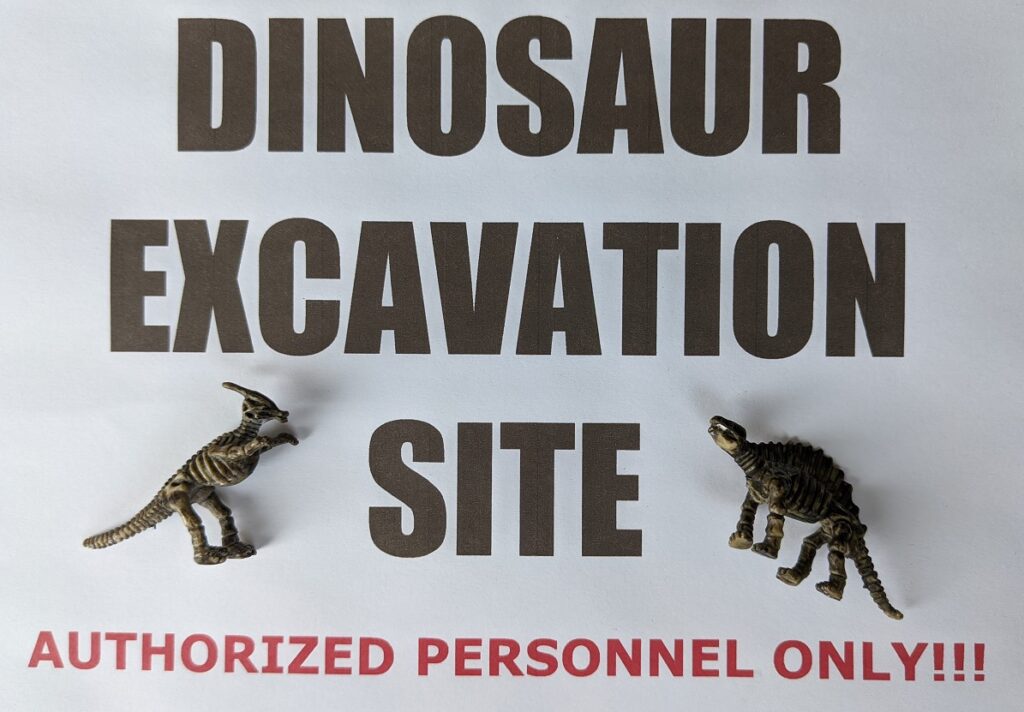 A Fun & Simple Dinosaur Excavation Site for Kids – Frolicking Fox Cubs
