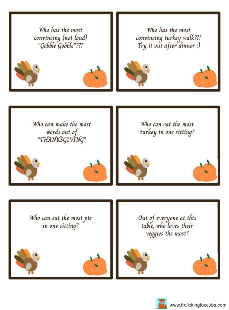 Fun, Easy, & Inexpensive Kid Friendly Thanksgiving Table Ideas ...