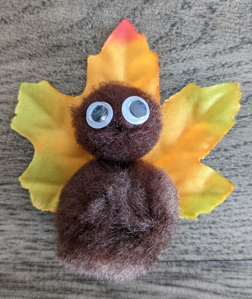 A Quick, Easy, & Inexpensive How To – Pom Pom Turkey Craft – Frolicking ...