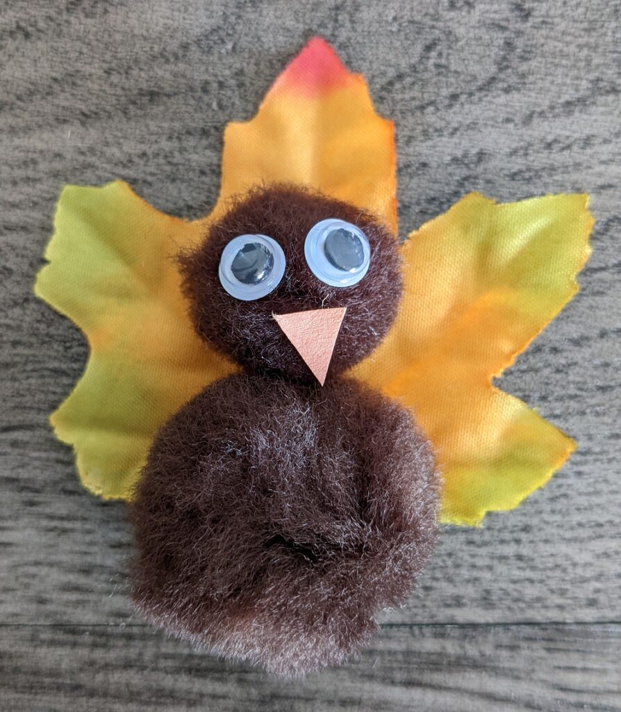 A Quick, Easy, & Inexpensive How To – Pom Pom Turkey Craft – Frolicking ...