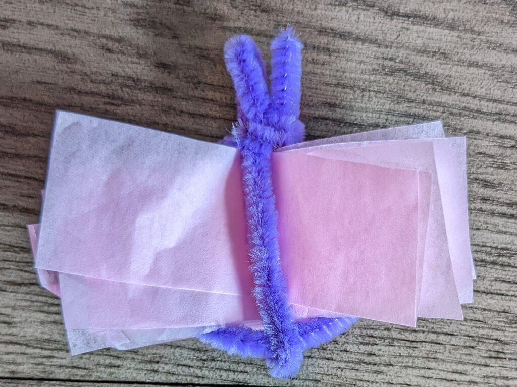 Easy & Inexpensive How to – A Pipe Cleaner & Tissue Butterfly Craft ...