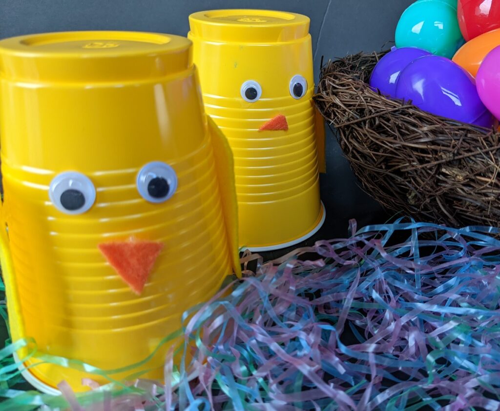 A Cute, Inexpensive Baby Chick Cup Craft For Kids! – Frolicking Fox Cubs