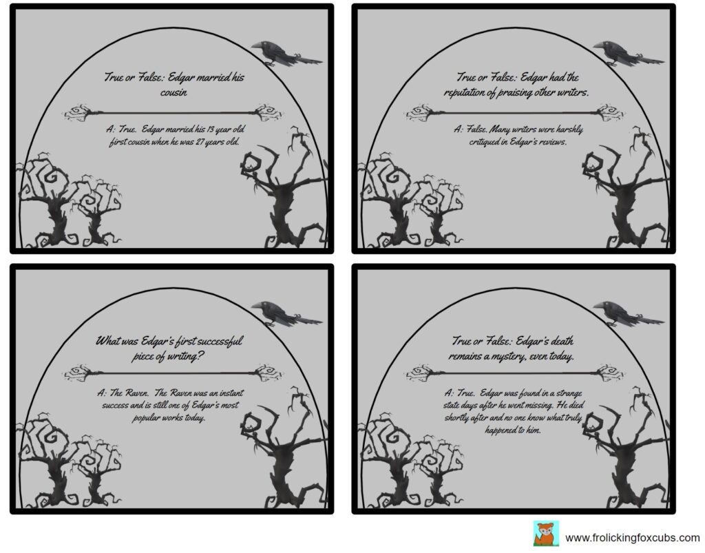 Free Printable Images for an EPIC Edgar Allan Poe Party – Frolicking ...